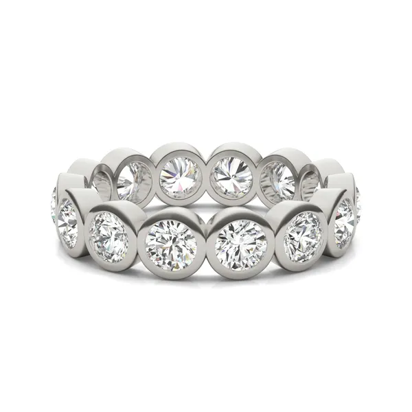 Round Brilliant Bezel Eternity Band
