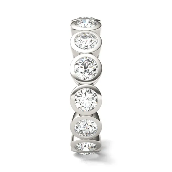 Round Brilliant Bezel Eternity Band