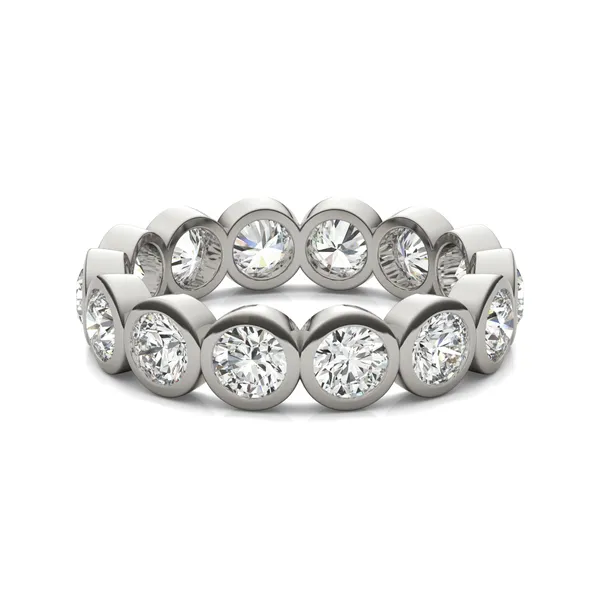 Round Brilliant Bezel Eternity Band