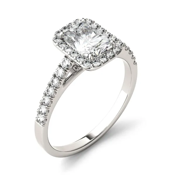 Radiant Adora Halo Engagement Ring