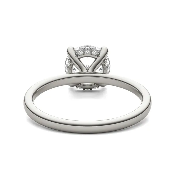 Round Custom Hidden Halo Classic Engagement Ring Setting